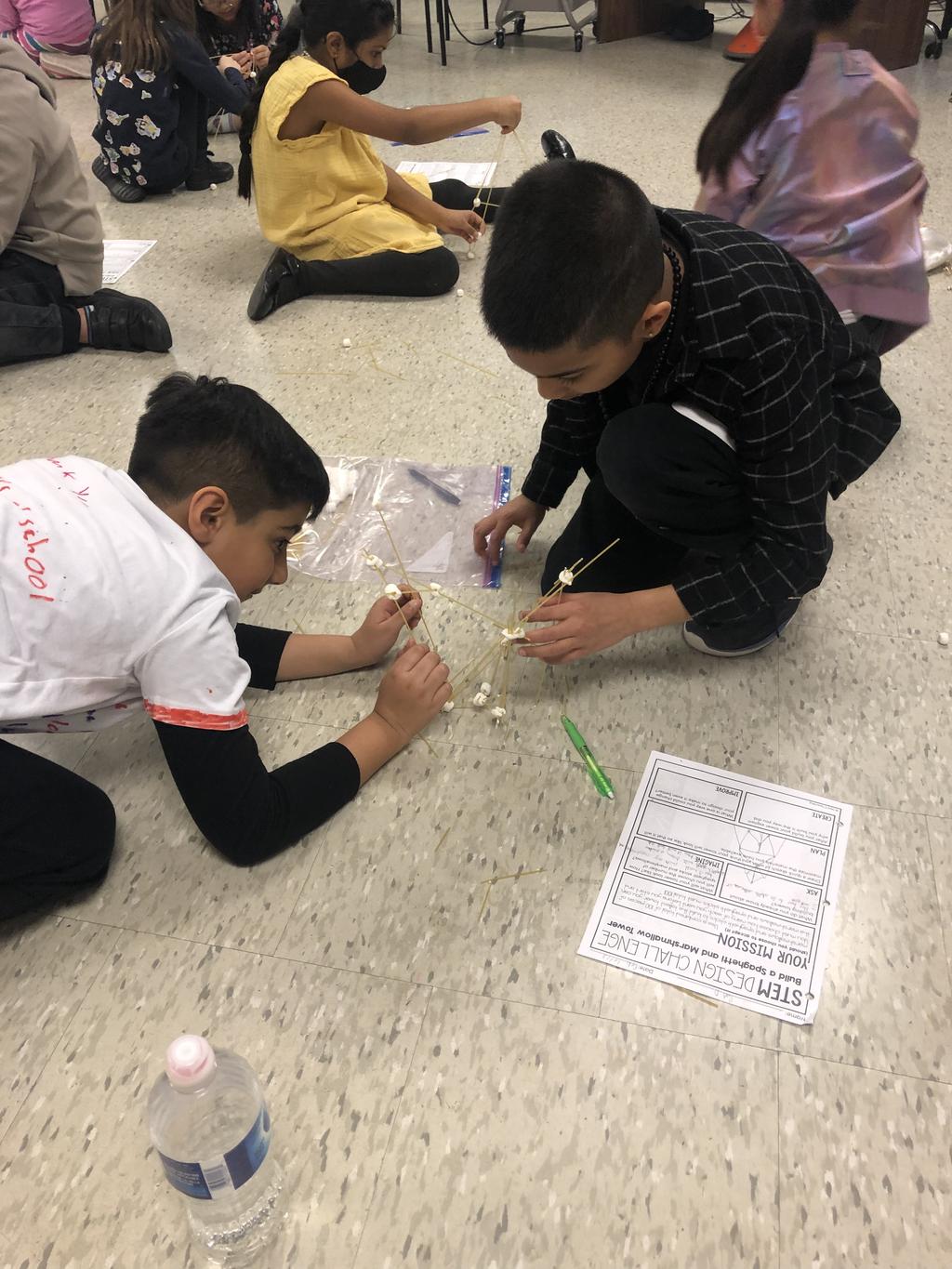 Marshmallow Spaghetti Towers - Newton's Grove School: Kids Grow Here
