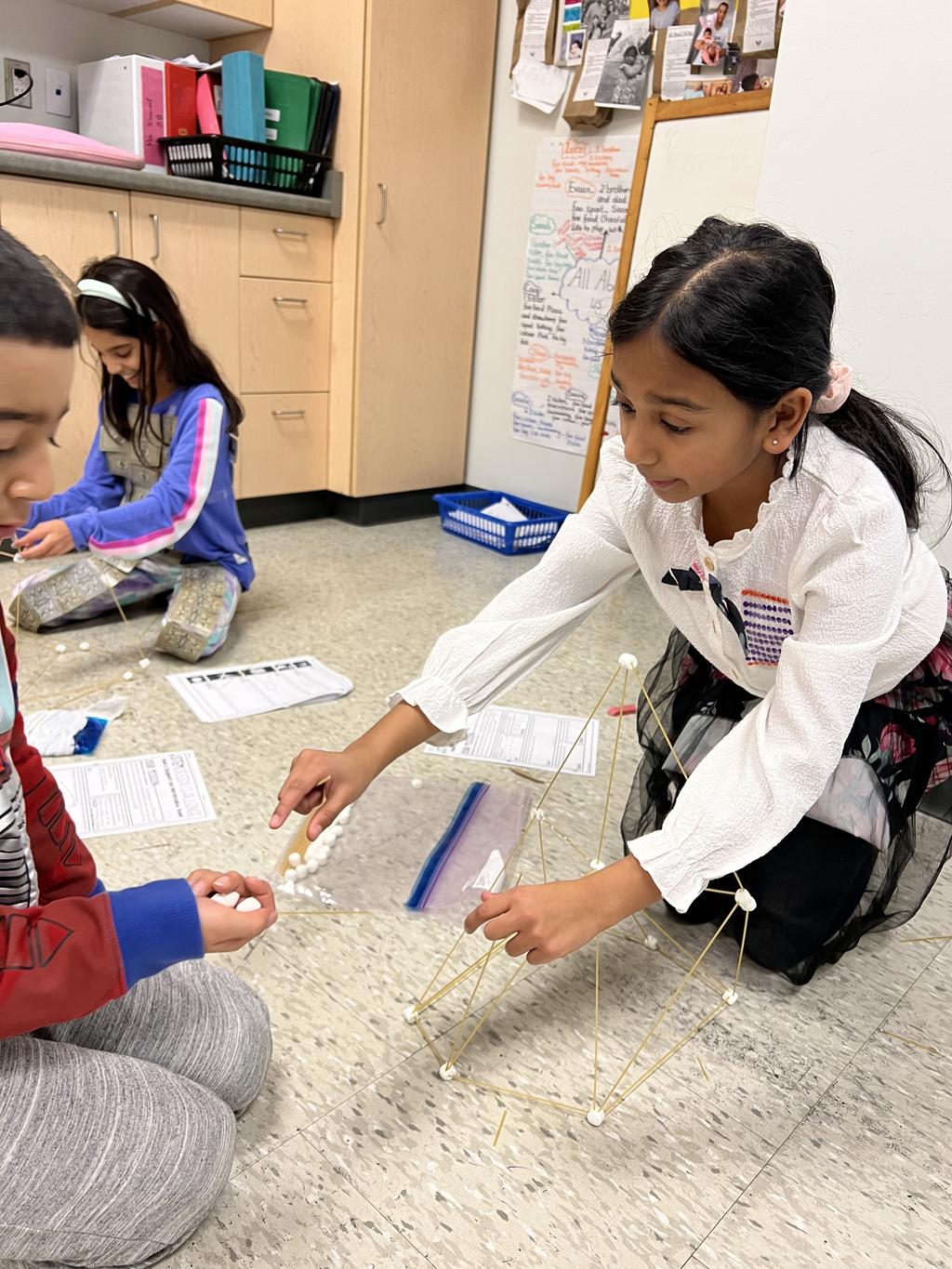 Marshmallow Spaghetti Towers - Newton's Grove School: Kids Grow Here