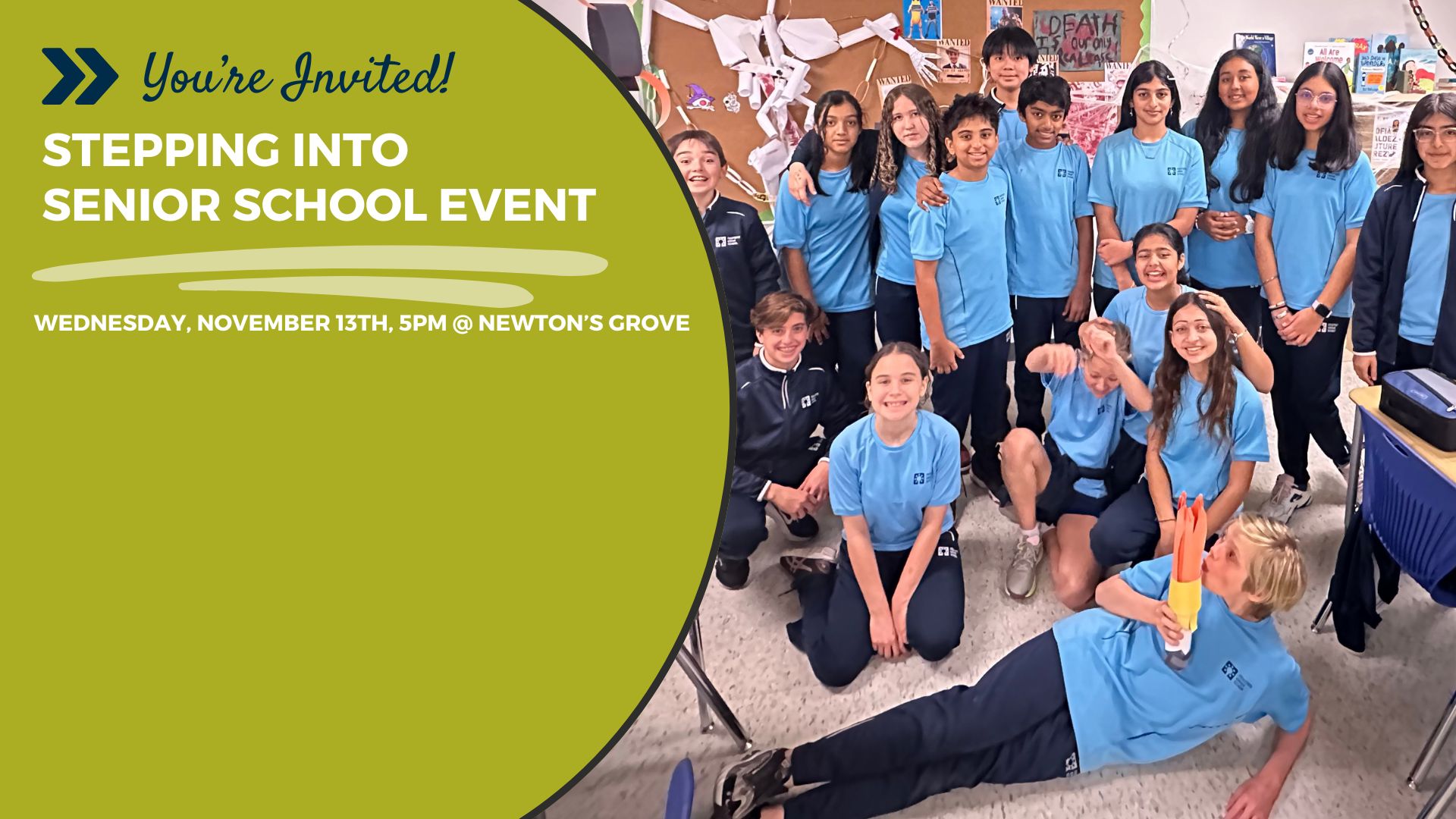 Invitation to our "Stepping Into Senior School" Event