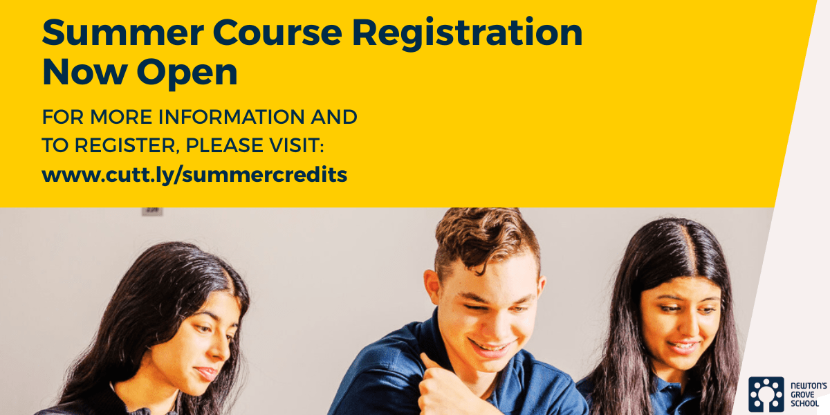 Accelerate Your Academics: Summer Credit Courses at Newton's Grove ...